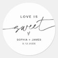 EVERLEIGH Love is Sweet Sticker 3" (sheet of 6) | Zazzle