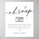 EVERLEIGH Oh Snap Disposable Camera Wedding Sign | Zazzle