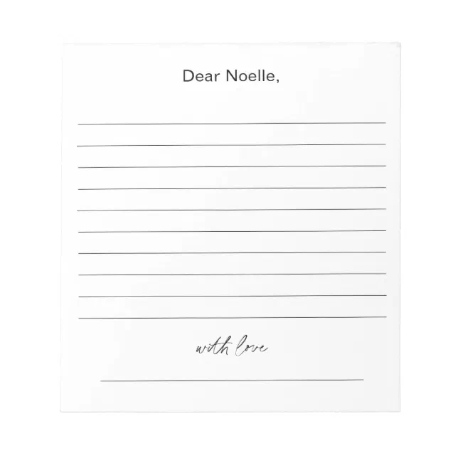 EVERLEIGH Time Capsule Baby Shower Notepad | Zazzle