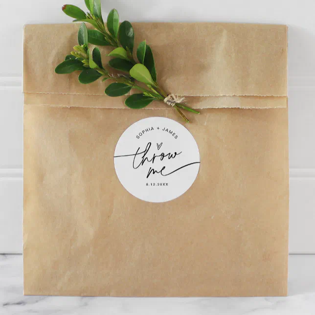 EVERLEIGH Wedding Petal Confetti Toss Sticker | Zazzle