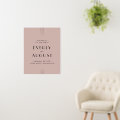 EVERLY Art Deco Blush Pink Wedding Welcome Sign | Zazzle