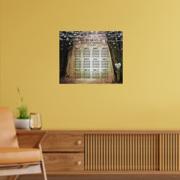 Evermore | Enchanted Forest Table Seating Chart | Zazzle