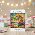 Every Birthday is a New Chapter | Vintage Books Card | Zazzle