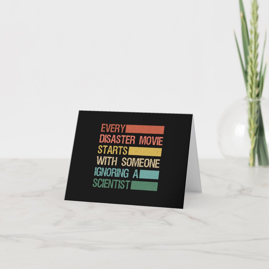 Every Disaster Movies Starts With someone Ignoring Thank You Card | Zazzle