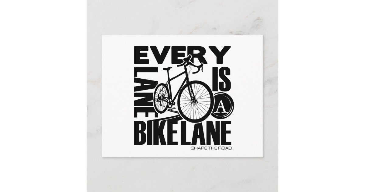 Every Lane A Bike Lane Postcard | Zazzle