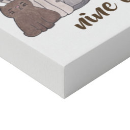 Every Life Should Have Nine Cats/ Cat Doodle Faux Canvas Print | Zazzle