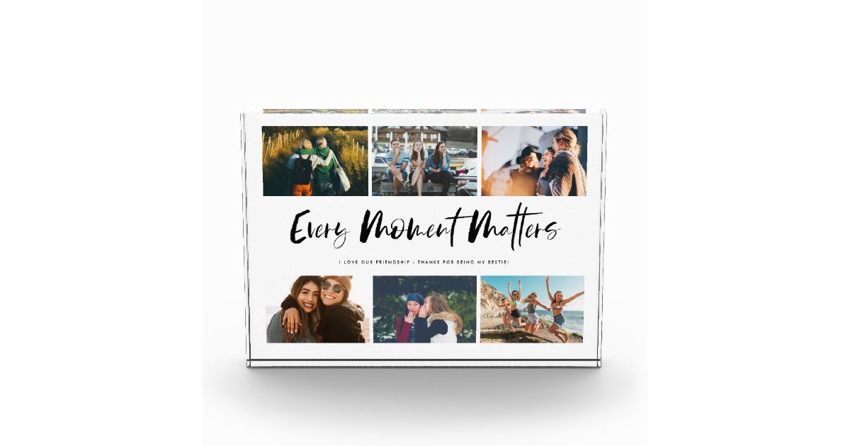 Every Moment Matters Quote Photo Collage | Zazzle