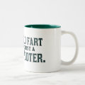 Every Old Fart Was Once Just A Little Pooter Two-Tone Coffee Mug | Zazzle