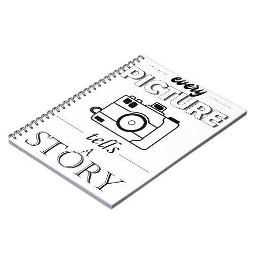 every picture tells a story notebook | Zazzle