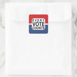 Every Vote Counts sticker | Zazzle