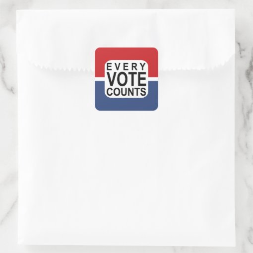 Every Vote Counts sticker | Zazzle