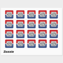 Every Vote Counts sticker | Zazzle