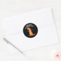Everyday's A Newt Day Funny Salamander Pun Dark BG Classic Round ...
