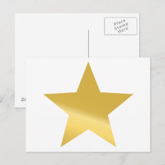 Everyone Gets A Gold Star Postcard | Zazzle