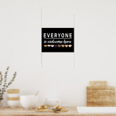 Everyone is welcome here All Are Welcome Here Poster | Zazzle