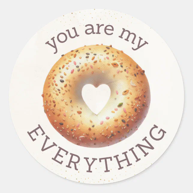 Everything Bagel Seasoning 'You Are My Everything' Classic Round ...