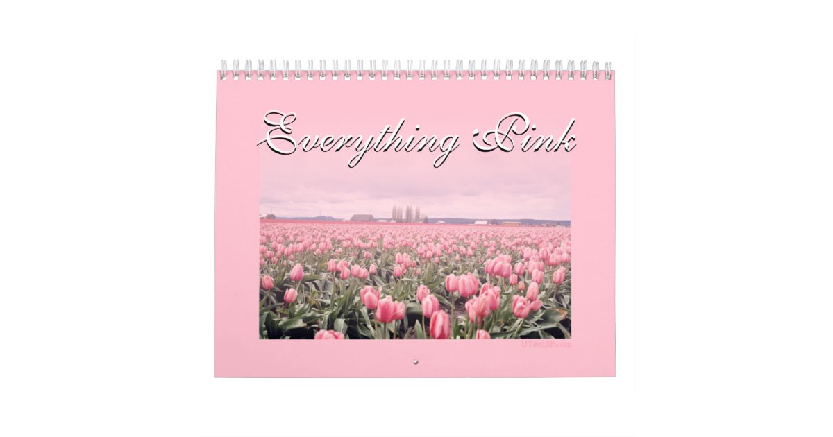 Everything Pink Calendar | Zazzle