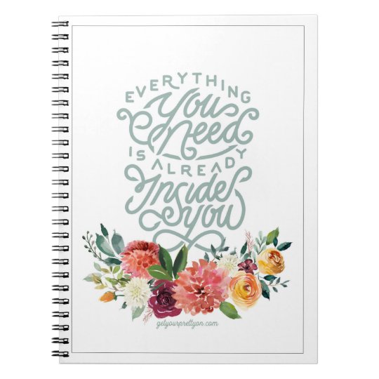 Everything You Need Small Spiral Notebook | Zazzle.com