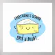 Everything's Gonna Brie Alright Funny Cheese Pun Poster | Zazzle