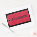 Evidence Tag Rectangular Stickers | Zazzle