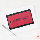 Evidence Tag Rectangular Stickers | Zazzle