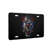 Evil Clown Face License Plate | Zazzle