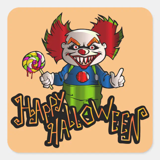 evil clown stickers | Zazzle