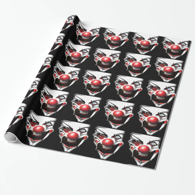 Evil Clown Wrapping Paper | Zazzle