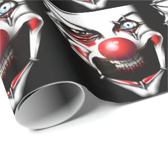 Evil Clown Wrapping Paper | Zazzle
