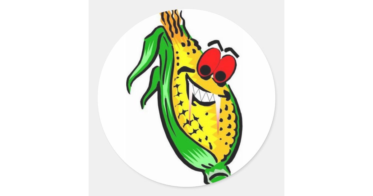 Evil Corn Stickers | Zazzle