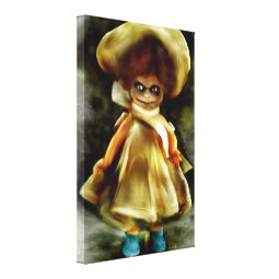 EVIL DORA DOLL, haunted doll product scary art Canvas Print | Zazzle