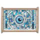 Evil Eye Amulet Mosaic Art Serving Tray | Zazzle