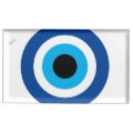 Evil Eye Blue Mati Greek Turkish wedding symbol Place Card Holder | Zazzle