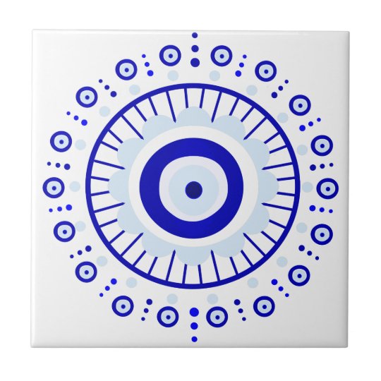 Evil Eye Burst Ceramic Tile | Zazzle.com