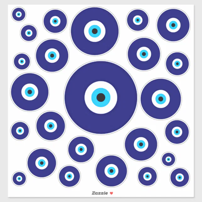 Evil Eye Charm Sticker | Zazzle