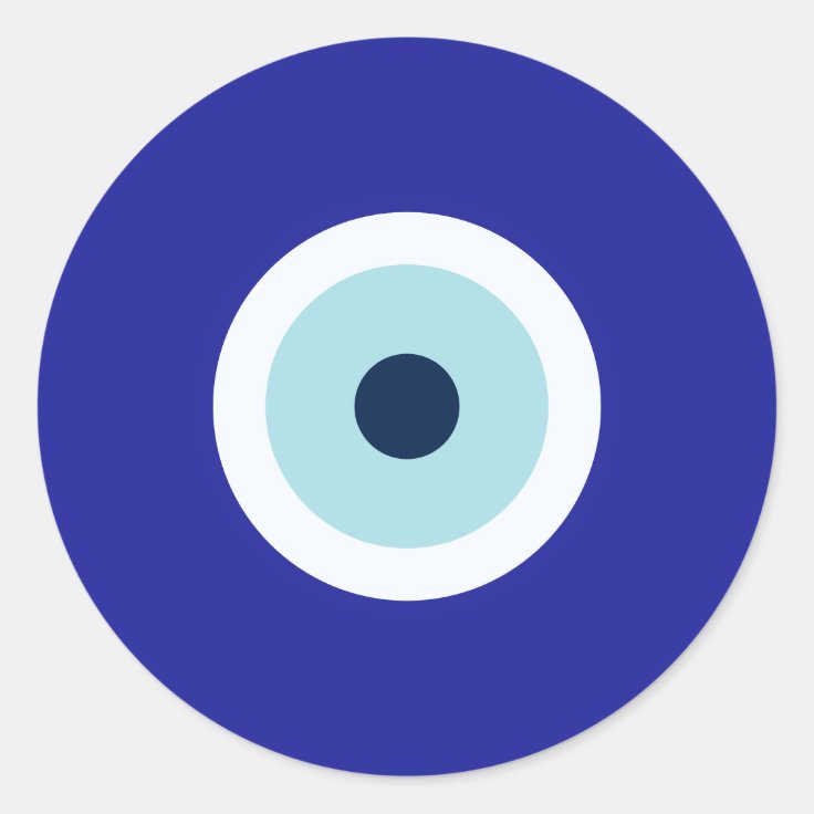 Evil Eye Classic Round Sticker | Zazzle
