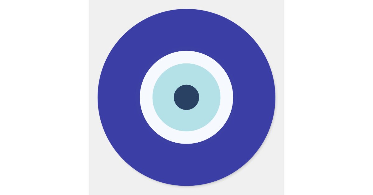 Evil Eye Classic Round Sticker | Zazzle