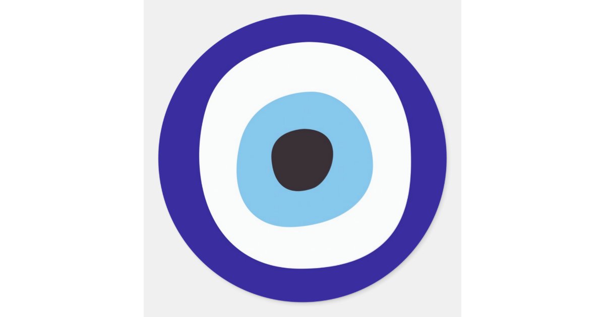 Evil Eye Classic Round Sticker | Zazzle
