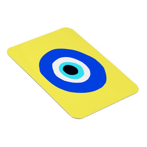 Evil Eye Colourful Lucky Symbol Magnet | Zazzle