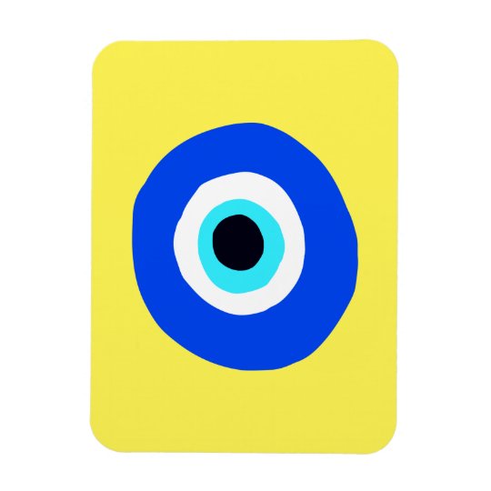 Evil Eye Colourful Lucky Symbol Magnet | Zazzle.com
