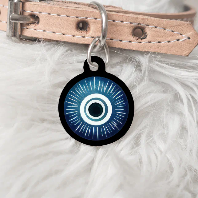 Evil Eye Dog Tag - Personalized Pet ID Tag | Zazzle