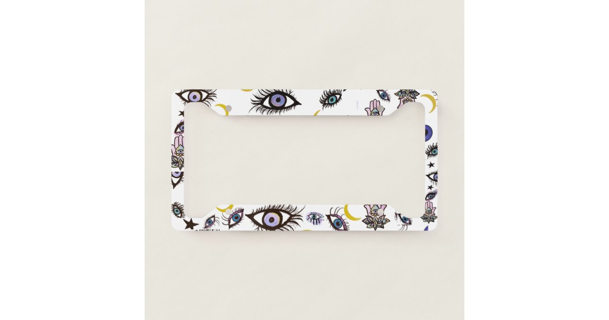 Evil Eye License Plate Frame | Zazzle