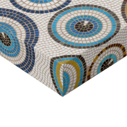 Evil Eye Mosaic Tile Pattern Faux Canvas Print | Zazzle
