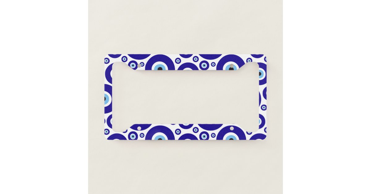 Evil Eye Pattern, Greek Eye, Turkish Eye, Nazar License Plate Frame ...