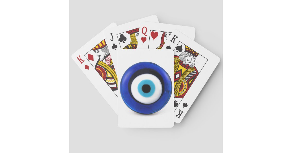 evil eye poker cards | Zazzle