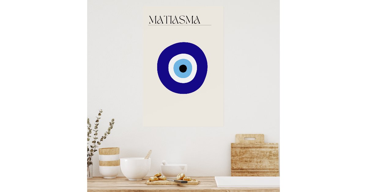 Evil Eye Poster Matiasma | Zazzle