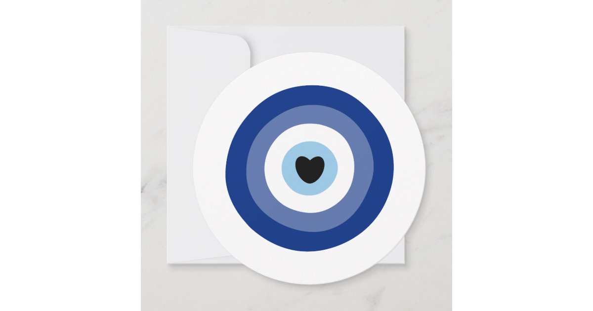 Evil Eye Symbol Protection Invitation | Zazzle