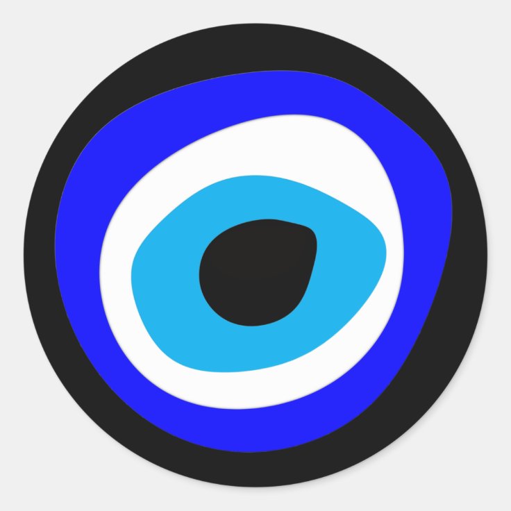 Evil Eye Talisman & Arabic Amulet /Turkish, Greek Classic Round Sticker ...