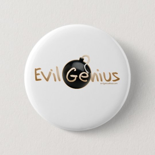 Evil Genius Logo Pinback Button | Zazzle.com