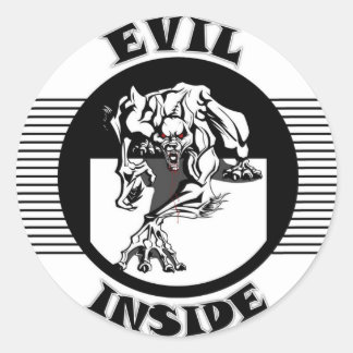 Evil Inside Stickers | Zazzle